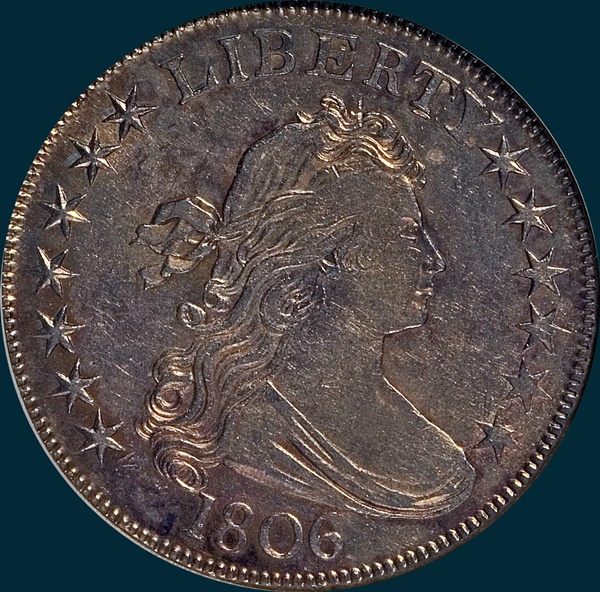 1806 O 115 Prime Draped Bust Half Dollar Pointed 6 Stem Dave s